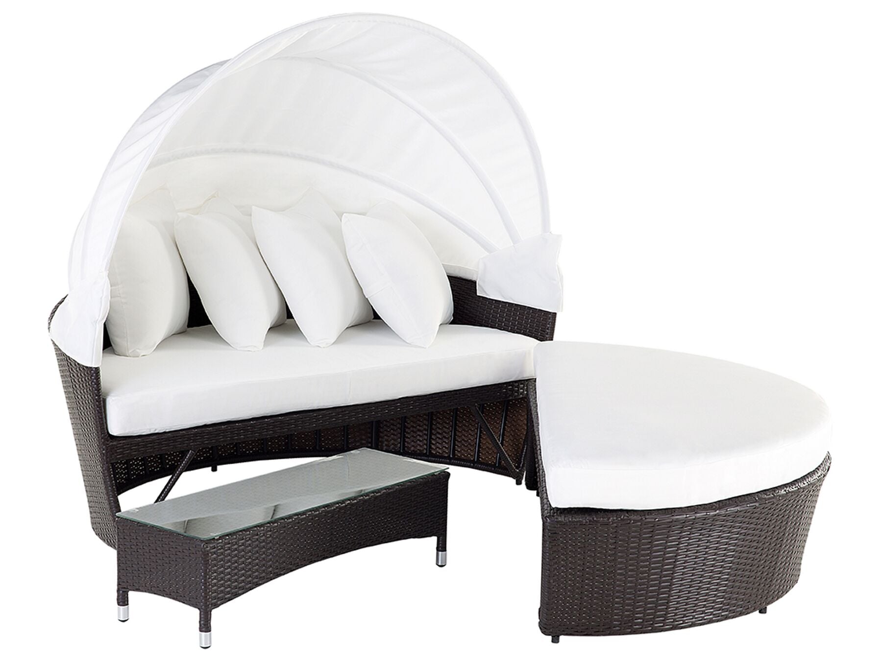 Sylt Lux Pe Garden Daybed Rattan Dark Brown – SOOXOS, Unit 13 Roding ...