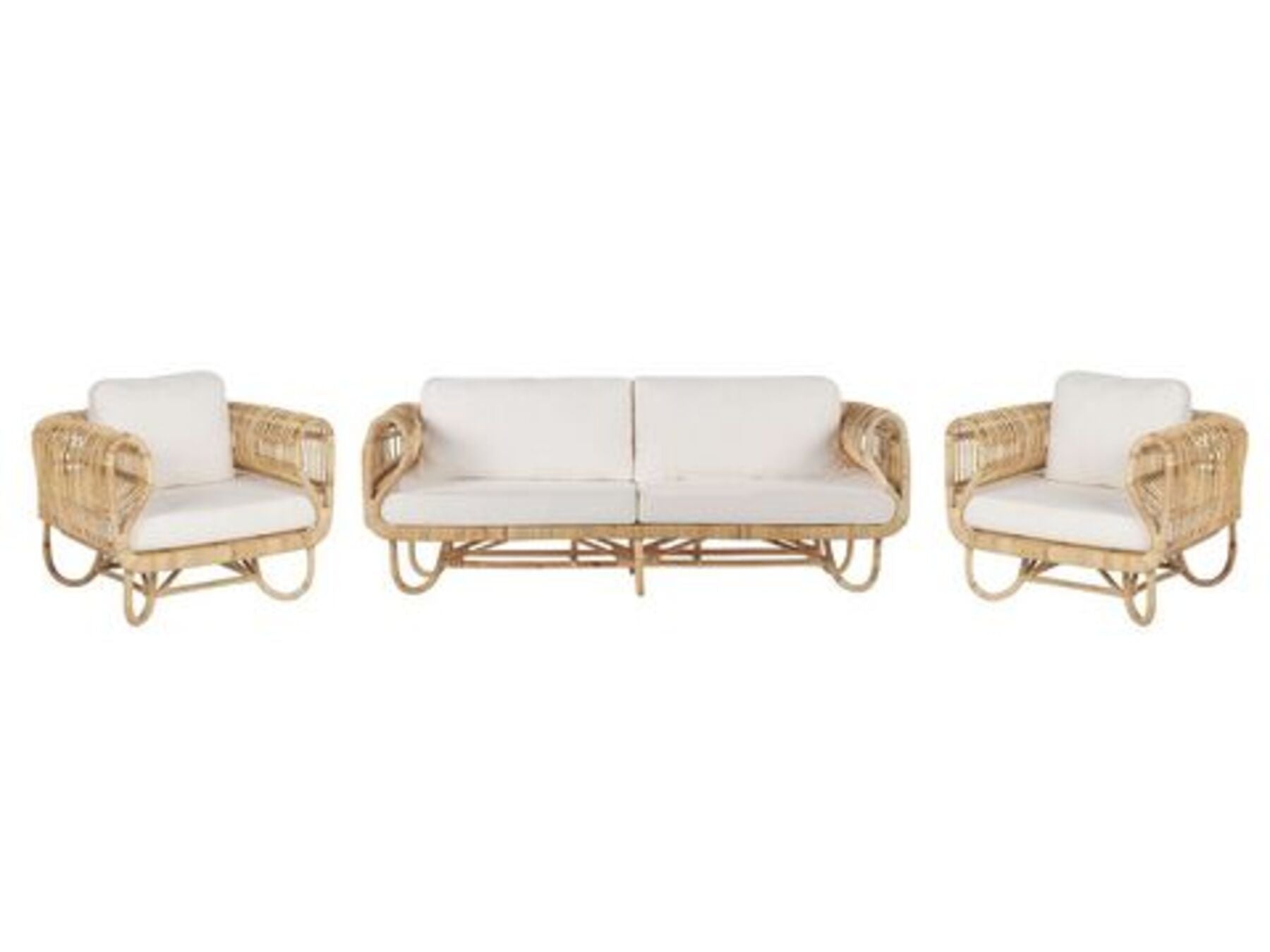 Dolcedo 4 Seater Rattan Sofa Set Natural – SOOXOS, Unit 13 Roding House ...